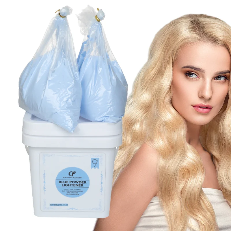 Hair Bleach Powder For Fashion Sculpt Lightener Blue Whitening Hair ...