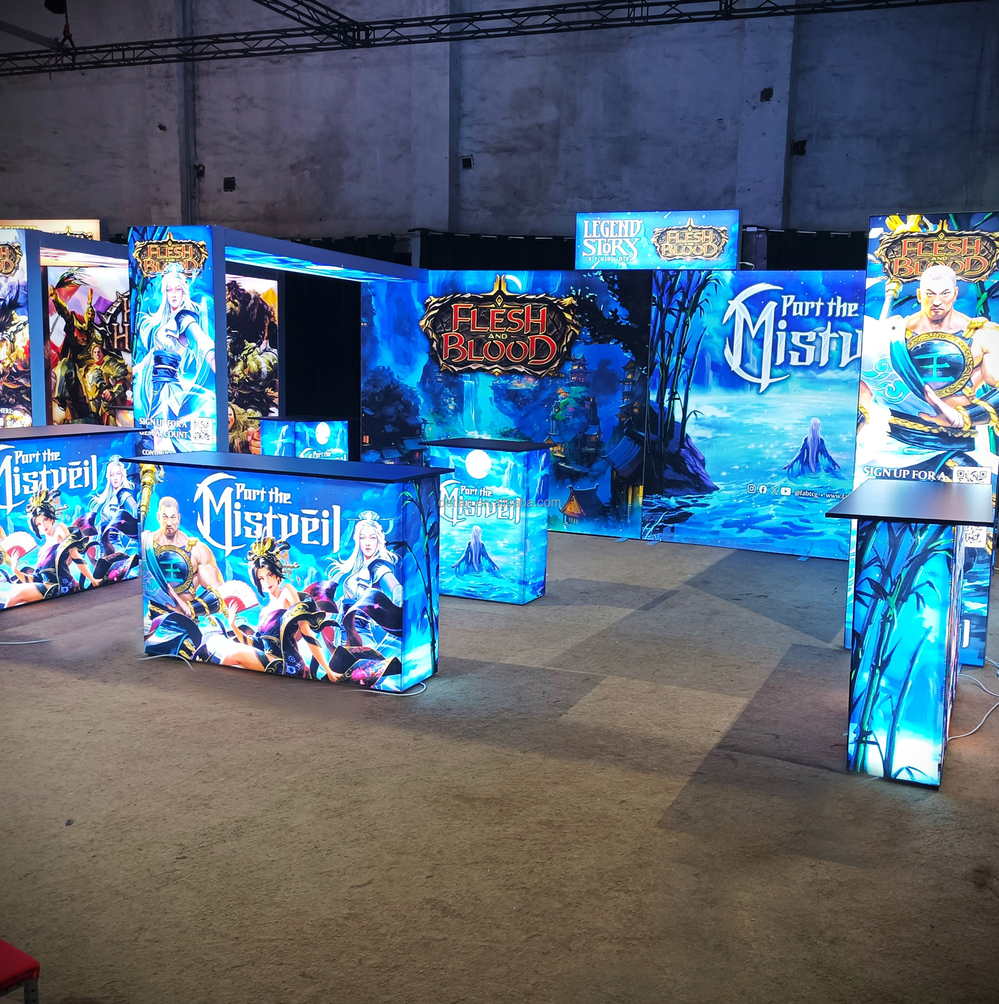 Expo Booth with LED Light Box and Customizable Backdrop Exhibition ...