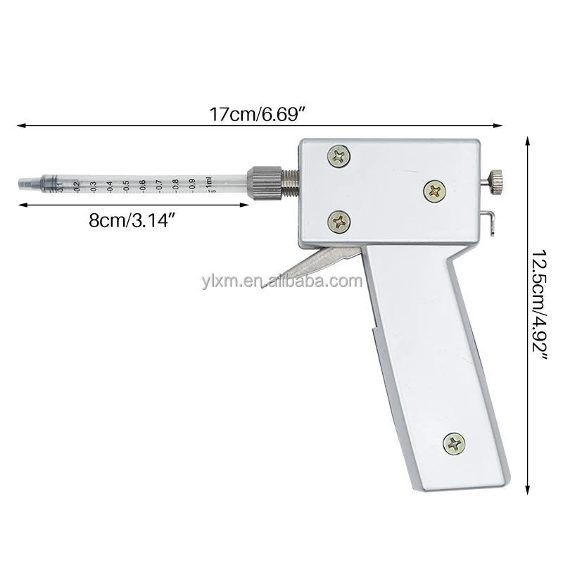 Metal Poultry Artificial Insemination Chicken Injection Gun