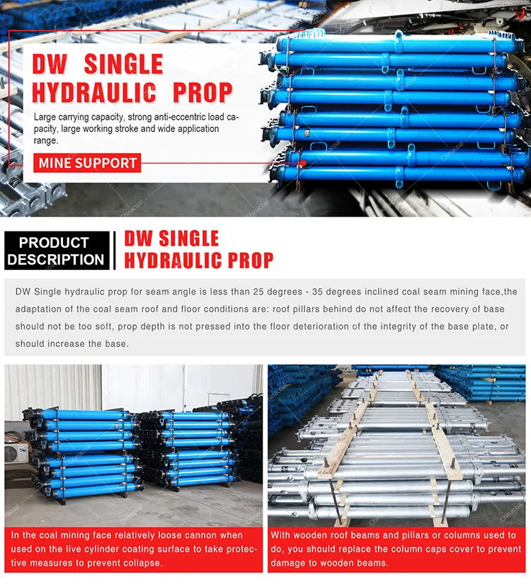 Coal Mine Single Hydraulic Prop Dw22-300/100x Roof Support - Buy Hydraulic Prop roof Support ...