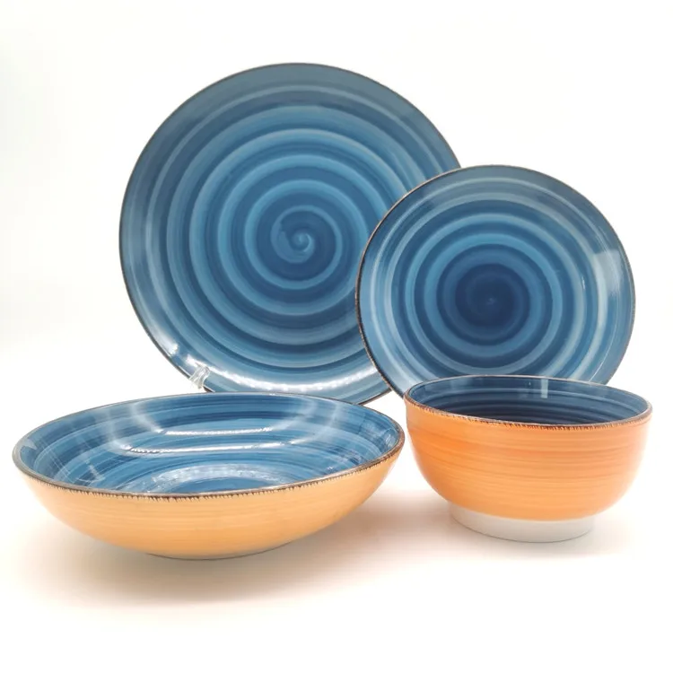 Modern 2024 Luxury China Plates Enamel Color Round Shaped Ceramic Plate ...