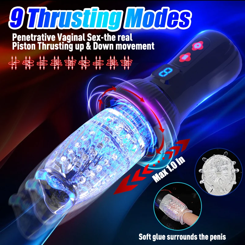 Dh Automatic Male Masturbator Penis Pump Pocket Pussy Adult Sex Toys Male Stroker With Vibrating