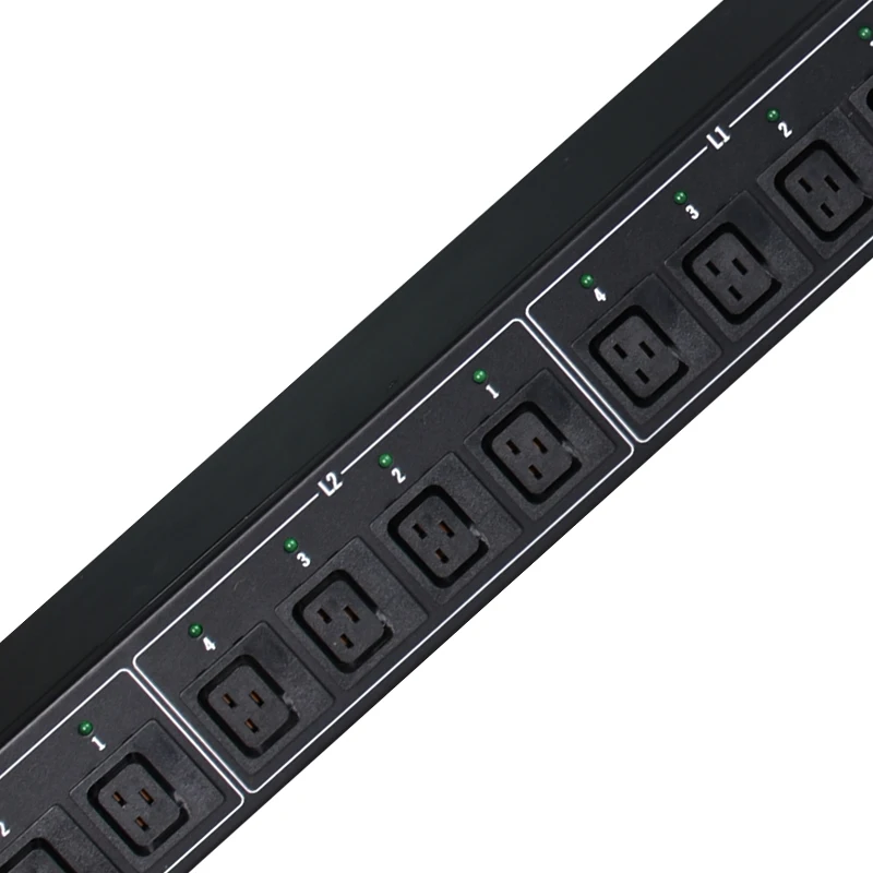 High Power 12 Way Iec C19 Outlet 20a Color-metered Rj45 Vertical Pdu With Ul Certification - Buy ...