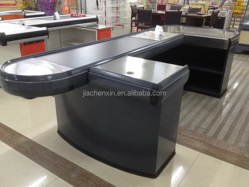 Factory Marble White Shopping Mall Electric Checkout Register Cash ...