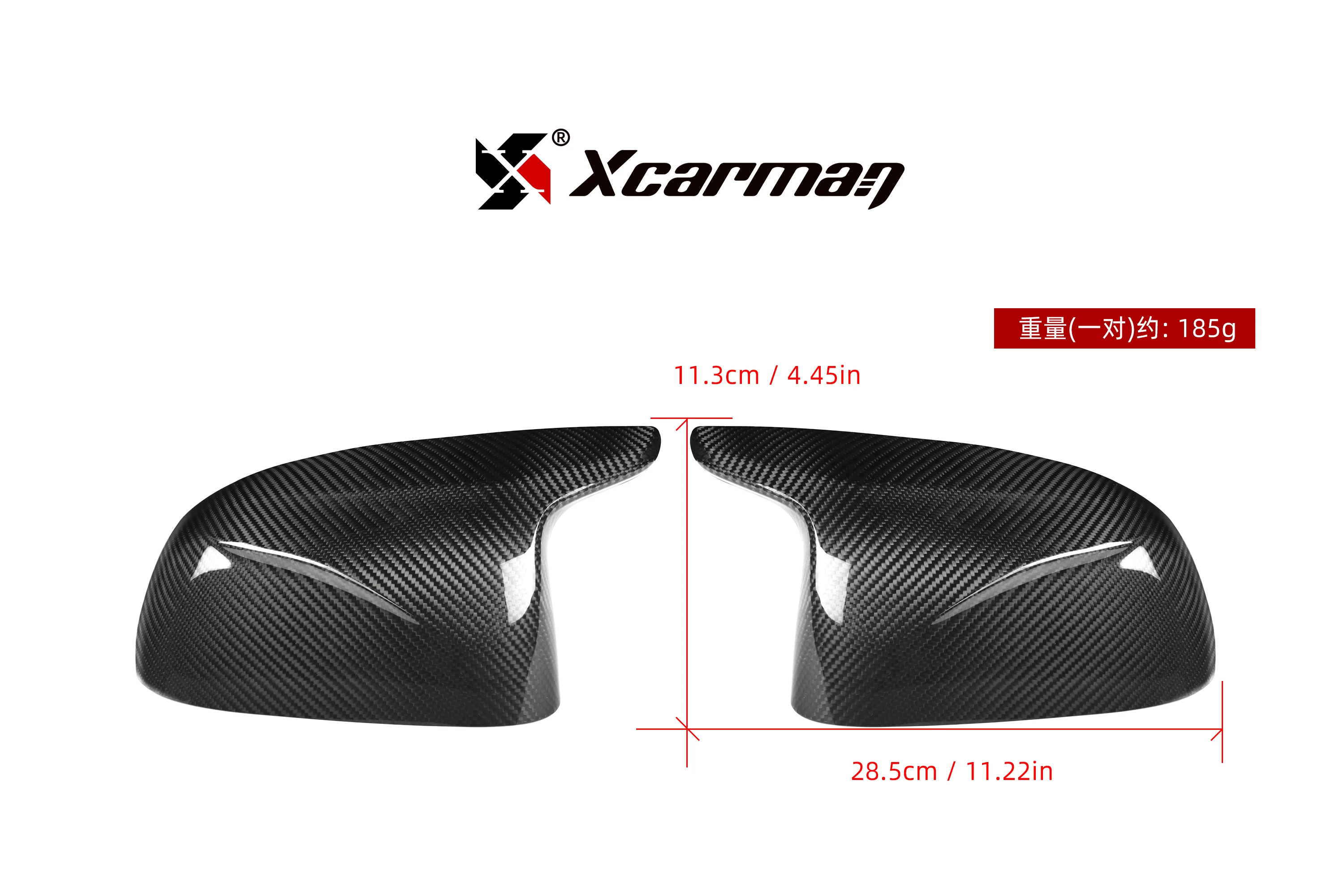 For Bmw X3m X4m X5m X6m Side Mirror Cover Dry Carbon Fiber Rearview ...