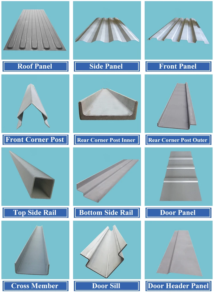 Full Range Of 20ft 40ft Dry Cargo Iso Shipping Container Parts And ...