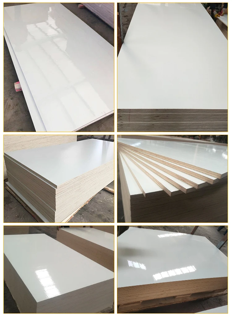 Titanium White HPL Fireproof Veneer Laminated Plywood Sheet