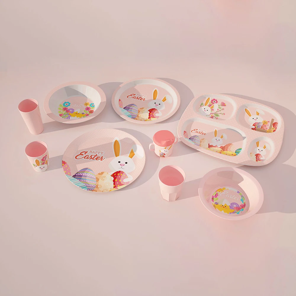 Cartoon Print Melamine Children Dinnerware Melamine Dinner Set Kids ...