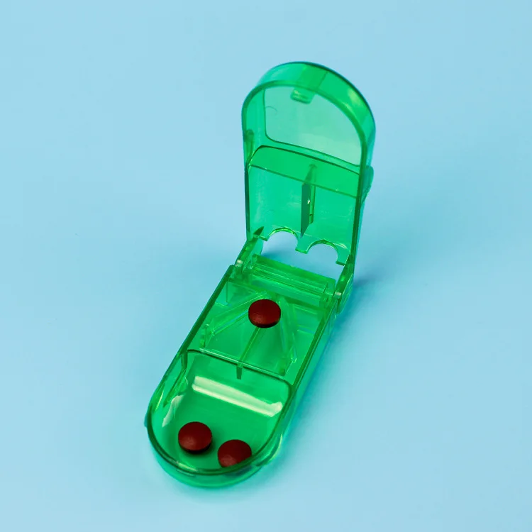 Portable Professional Plastic Pill Cutter Splitter Storage Compartment ...