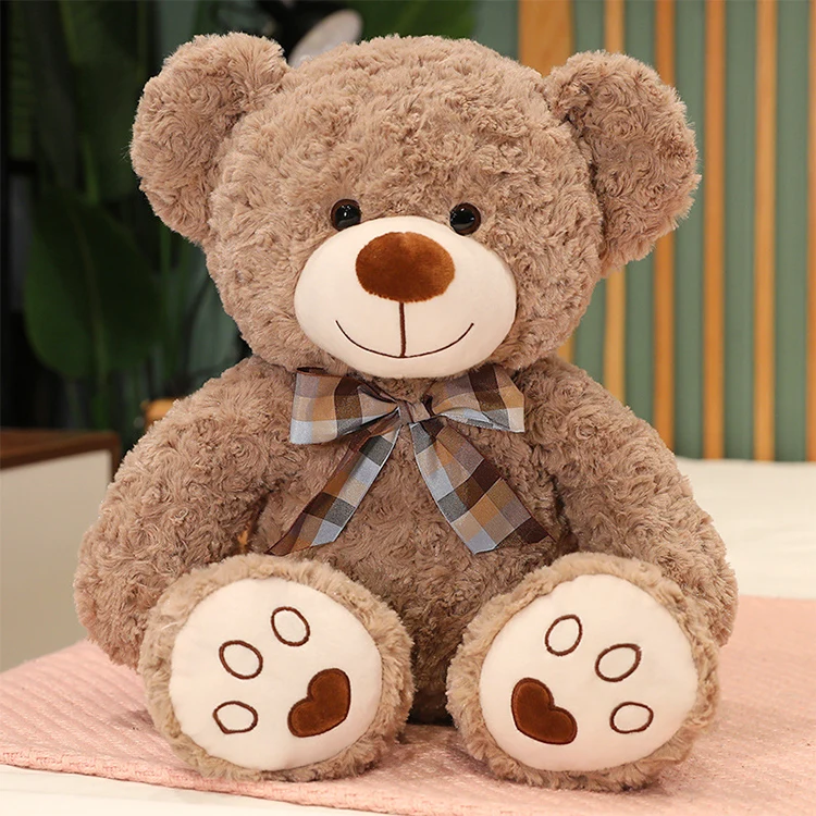 Cute Brand Logo Promotional Stuffed Soft Toy Plush Bear Custom Brown ...