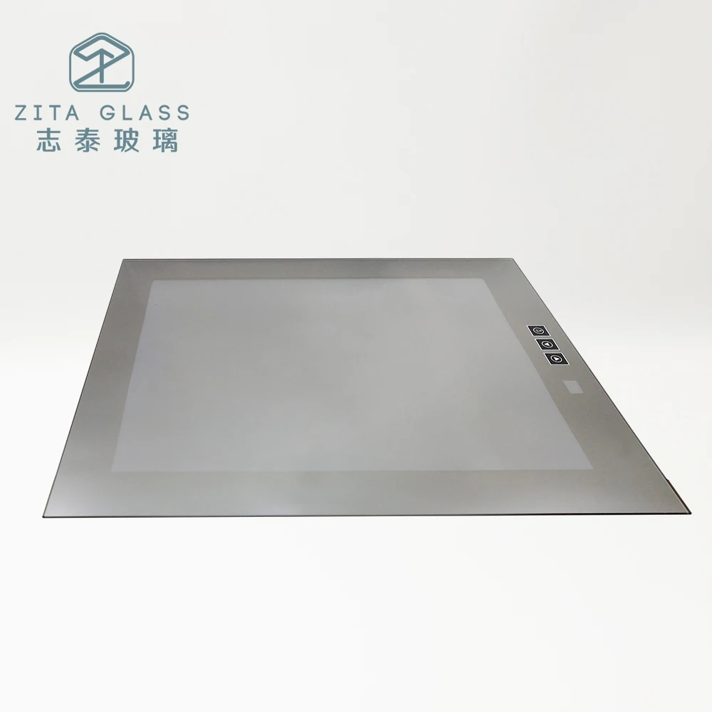 Custom 3.2mm Mirror Coated Silk Print Tempered Float Glass Panel Sheet ...