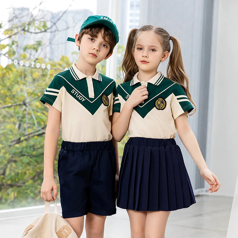 Kids School Uniform Polo Shirts High Quality Custom Made British Color ...
