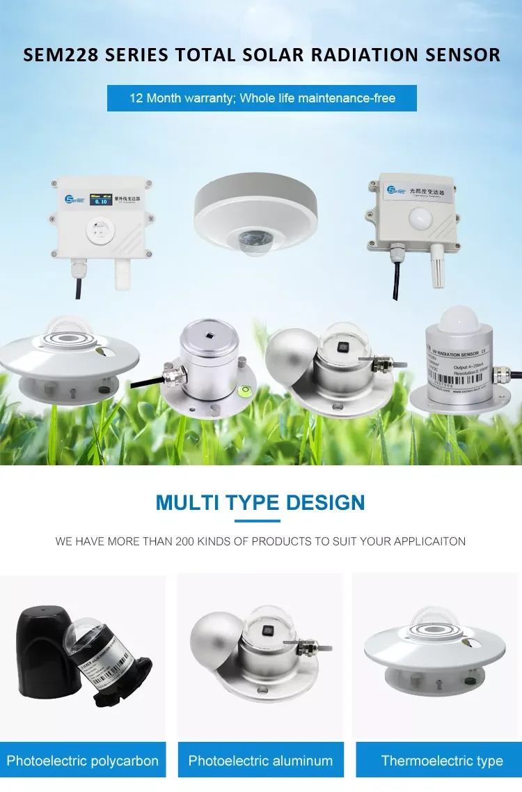 Rs485 0-1800w/m2太阳辐射传感器太阳辐射日射计传感器 - Buy 太阳辐射传感器,太阳辐射传感器价格:,太阳辐射传感器0-10v ...