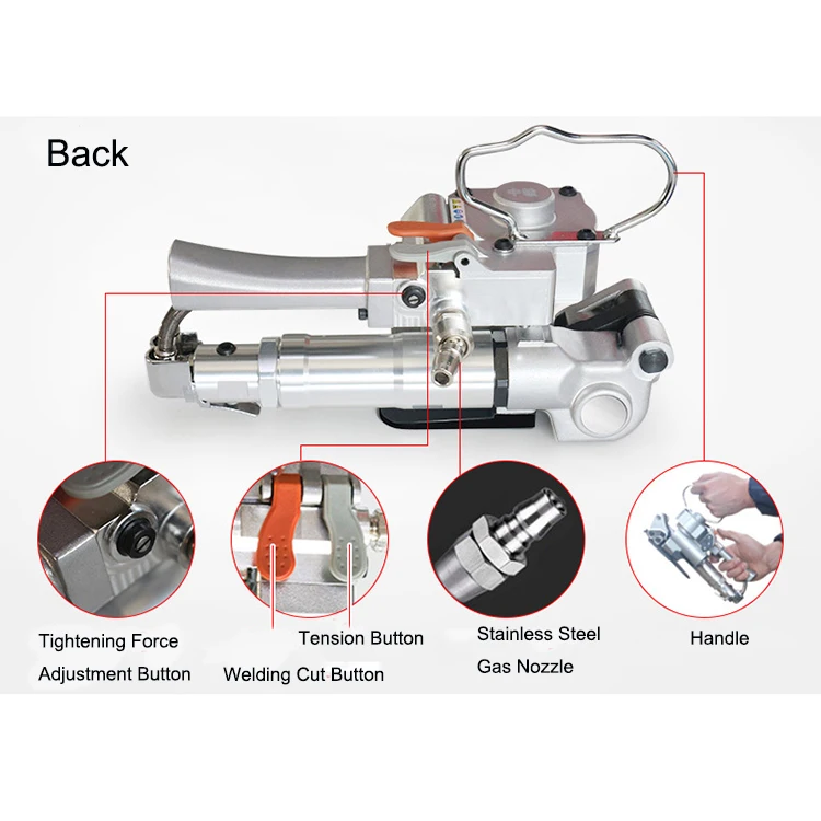 A19 PP PET Pneumatic Handheld Strapping Machine - Easy to Operate