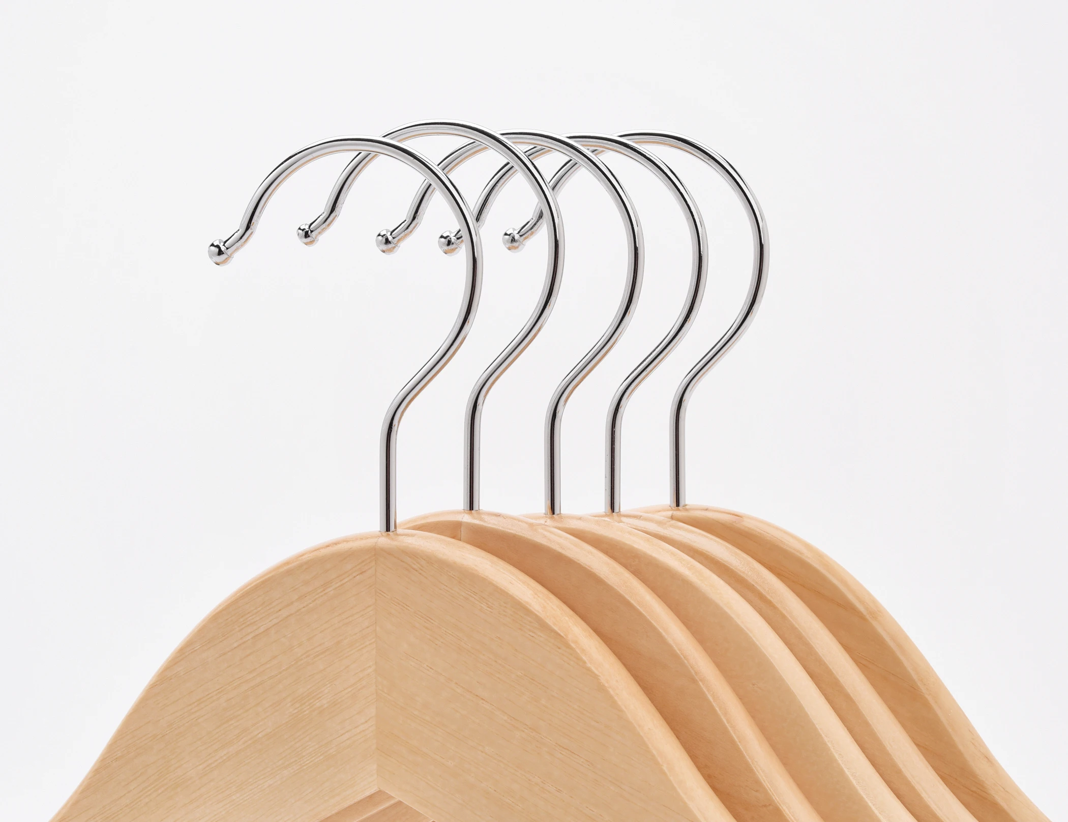 Wholesale Natural Solid Wood Clothes Hangers - Low Price