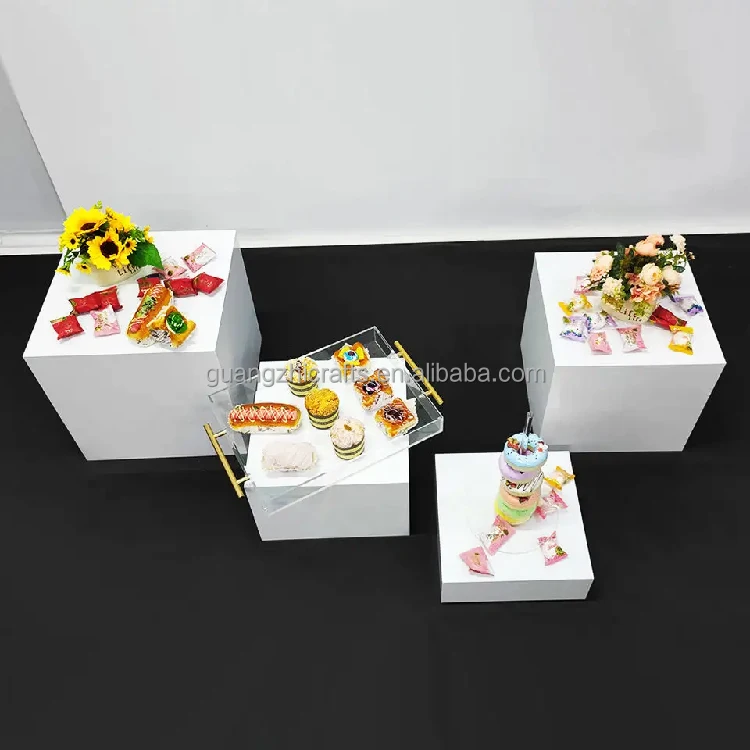 Acrylic Food Risers for Buffet Table - Modern & Durable