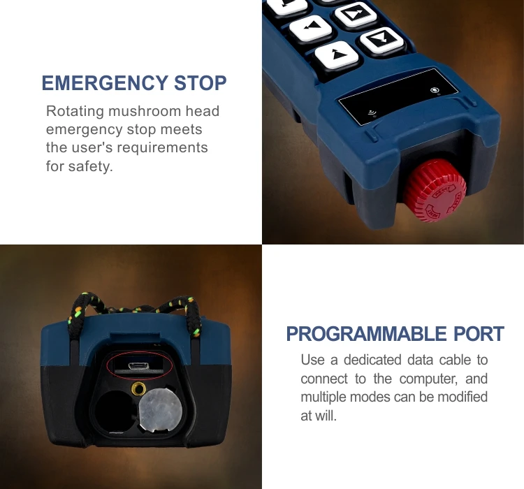 Waterproof Remote Control Transmitter for Crane - 8 Buttons, OEM