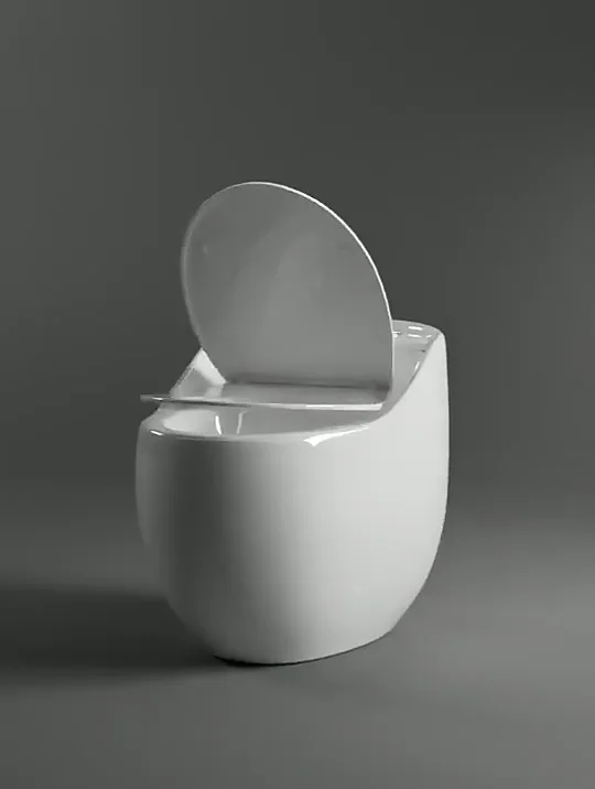 Wc Moderno En Forma De Huevo Negro,Cuenco De Cerámica Para Baño ...