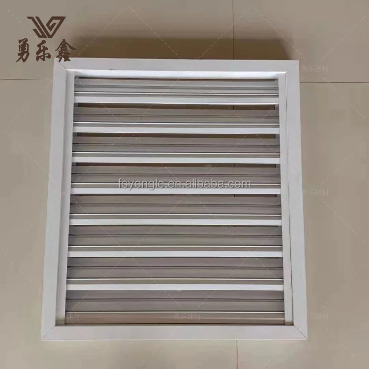 Modern Decoration Aluminum Fix Louver Facade Louver Sunscreen Shutter ...