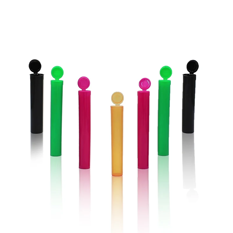 Wholesale Cr Child Resistant Plastic Pop Top Tube 109mm 116mm 90mm Tube ...