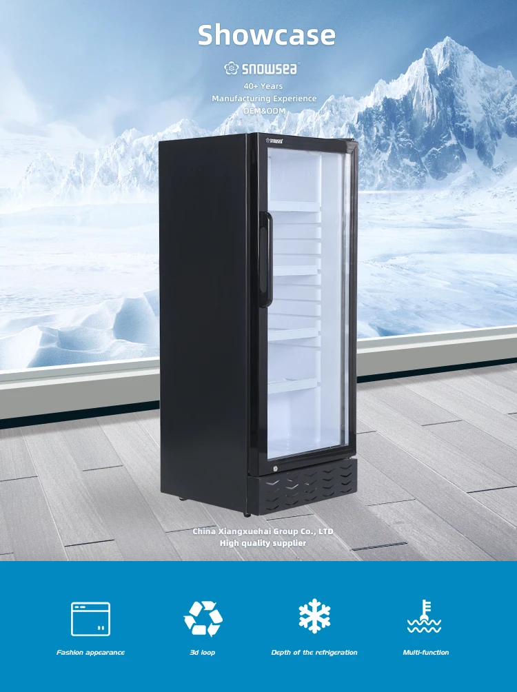 Lc-208a Snowsea Custom Frost Free Upright Freezer Refrigerated Showcase ...