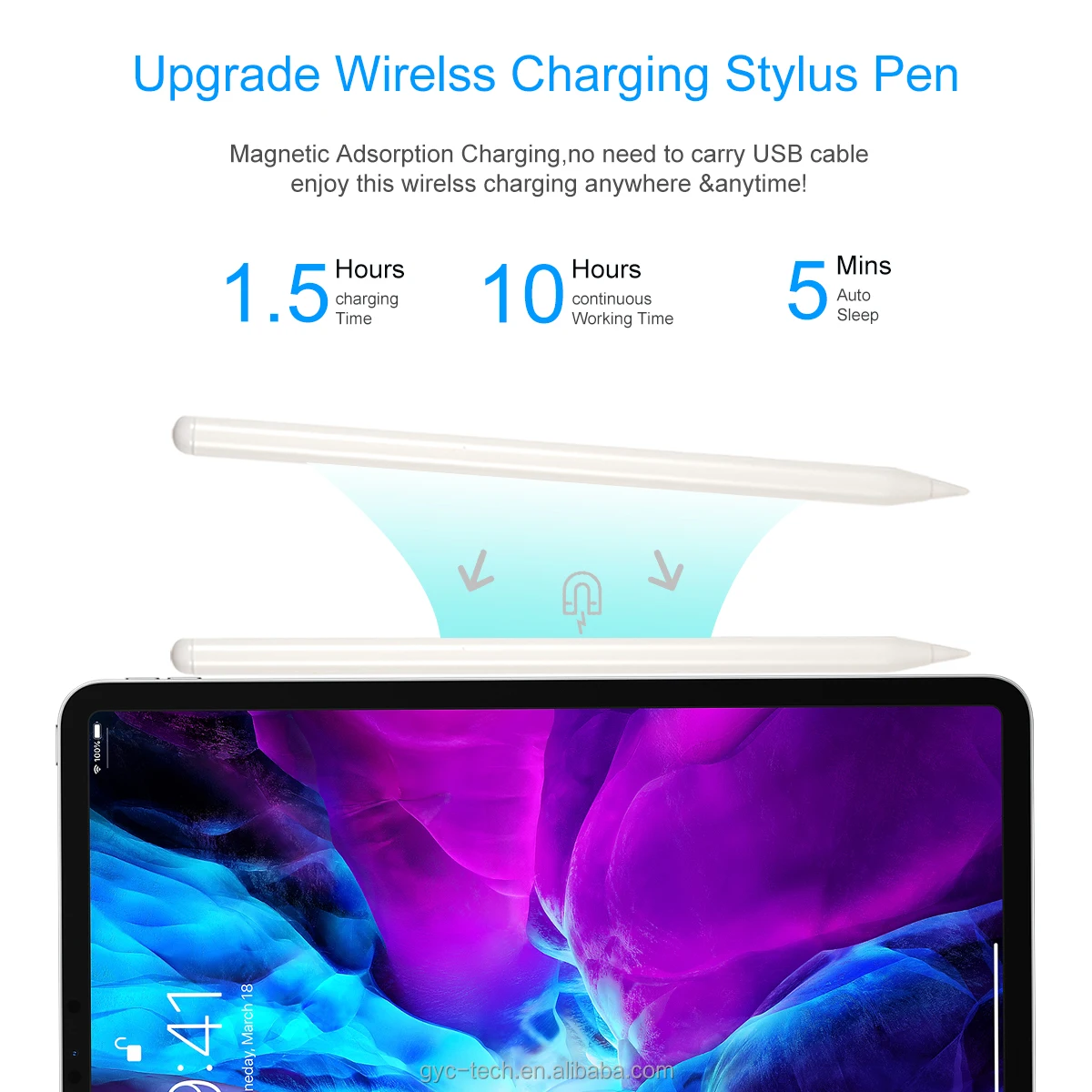 Touch Pencil For Ipad Pro Series8/mini 6/air 4th/5th Tablet Active ...