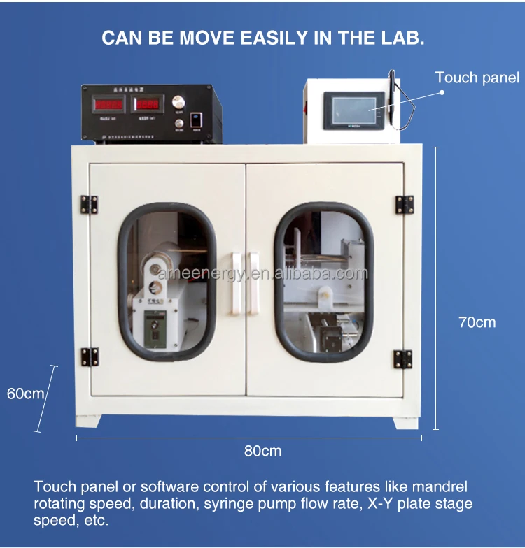 Lab NanoFiber Electrospinning & Electrospraying Equipment System ...