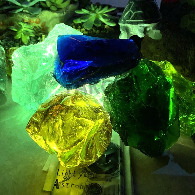 Eco-Friendly Decorative Slag Glass Rocks for Landscaping & Walls, OEM