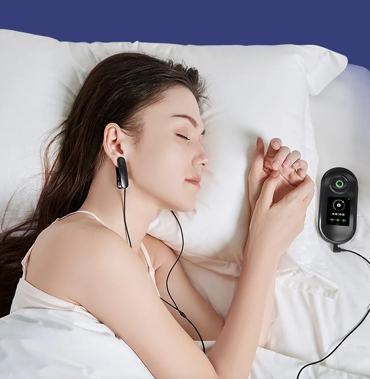 Handheld Sleep Aid EMS Microcurrent CES Pulse Device With Display ...