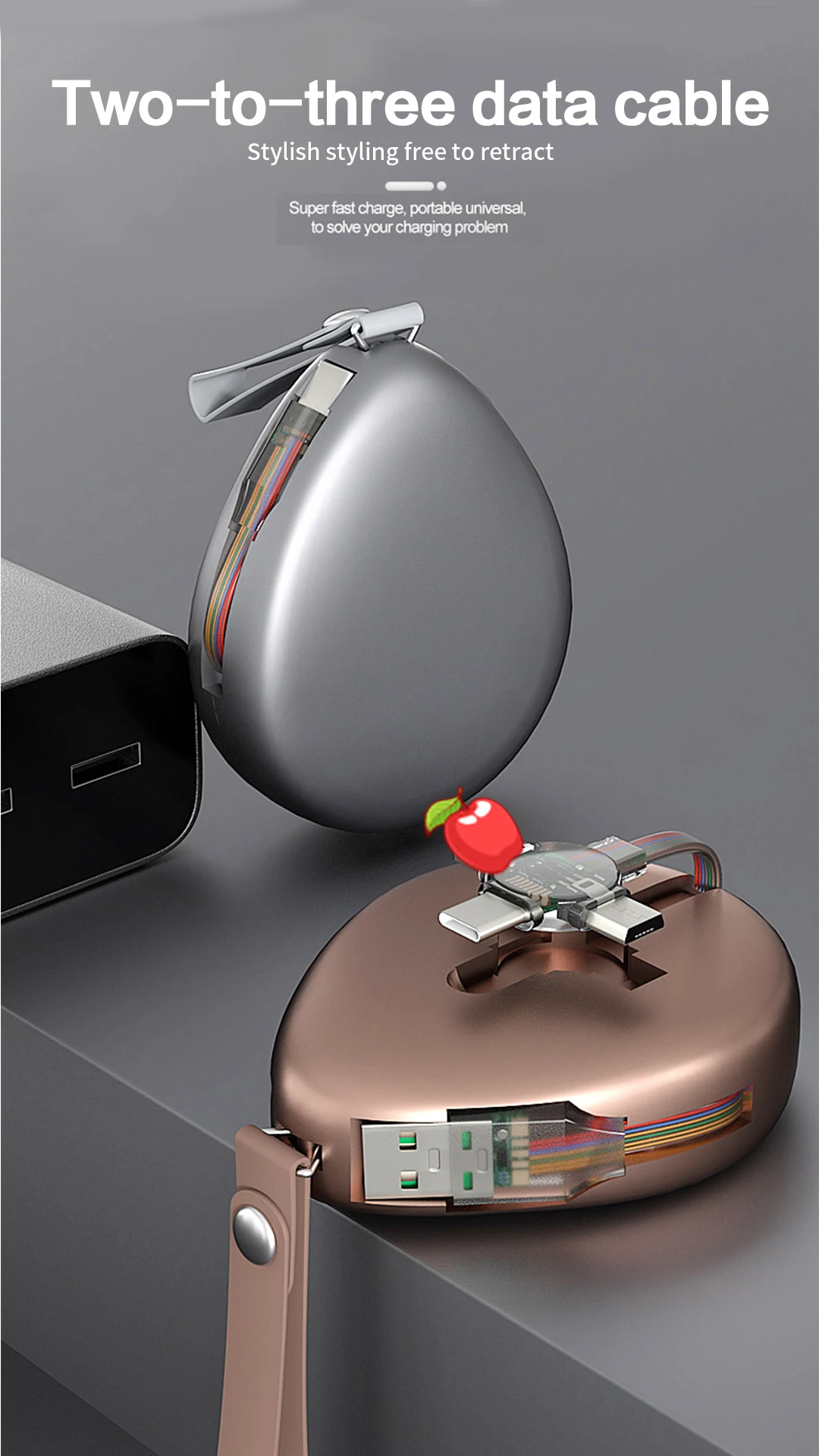 Multifunction ultra Thin One Way Pull Retractable Cable 5v to 12v Usb ...