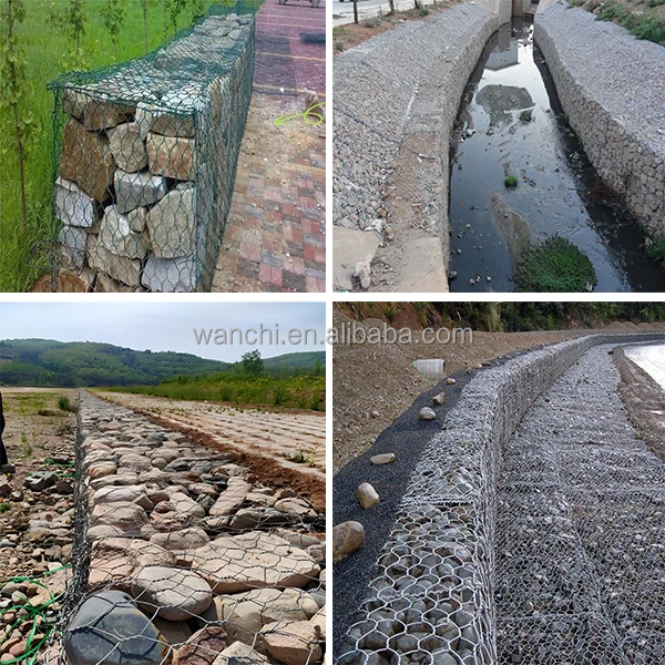 Rockfall Netting Protection Gabion Basket for Stone Cage Retaining Wall ...