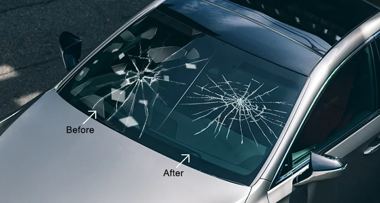 Hohofilm Windshield Protection Sticker Explosion Proof Optical Clarity ...