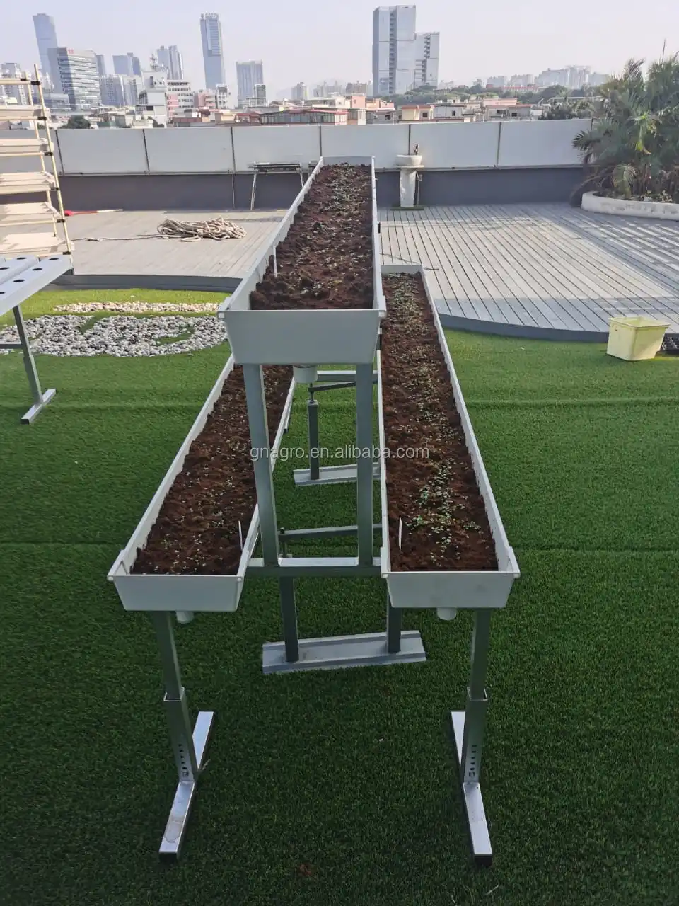 Commercial Greenhouse System Plastic Troughs Pvc Hydroponic Substrate ...