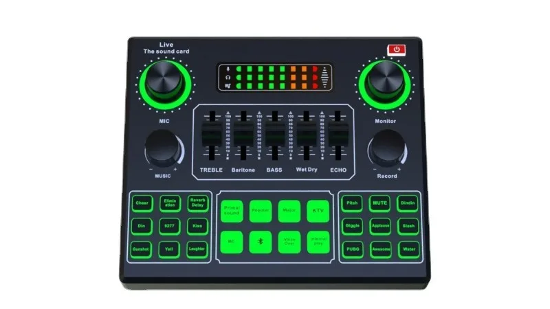 Professional Usb Audio Interface Music External Audio Card Computer ...