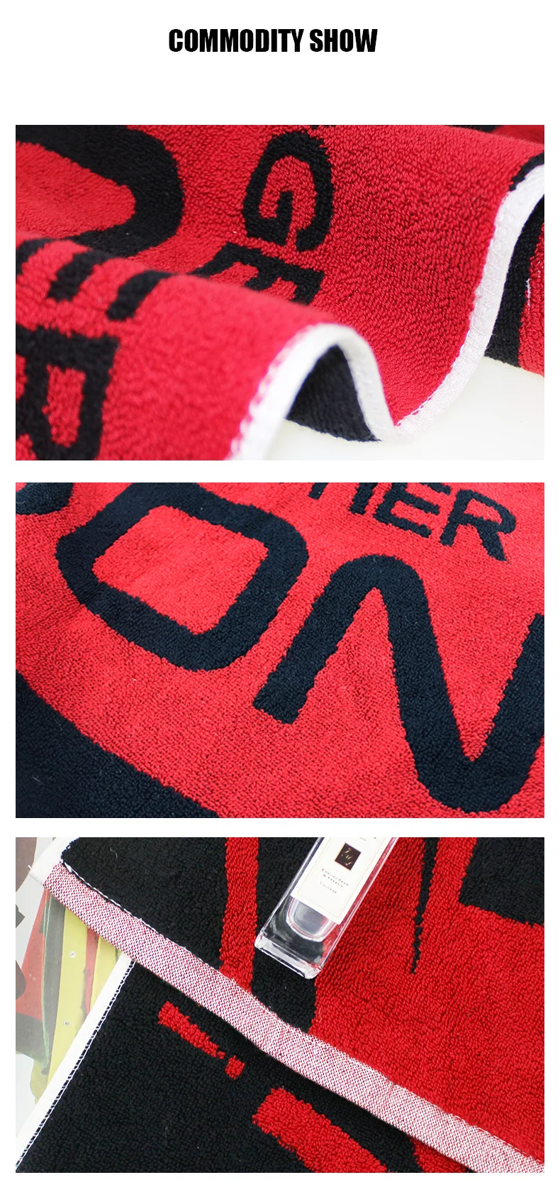 Custom Designs Cotton Jacquard Rally Towel Fitness Sports Gym Towel ...