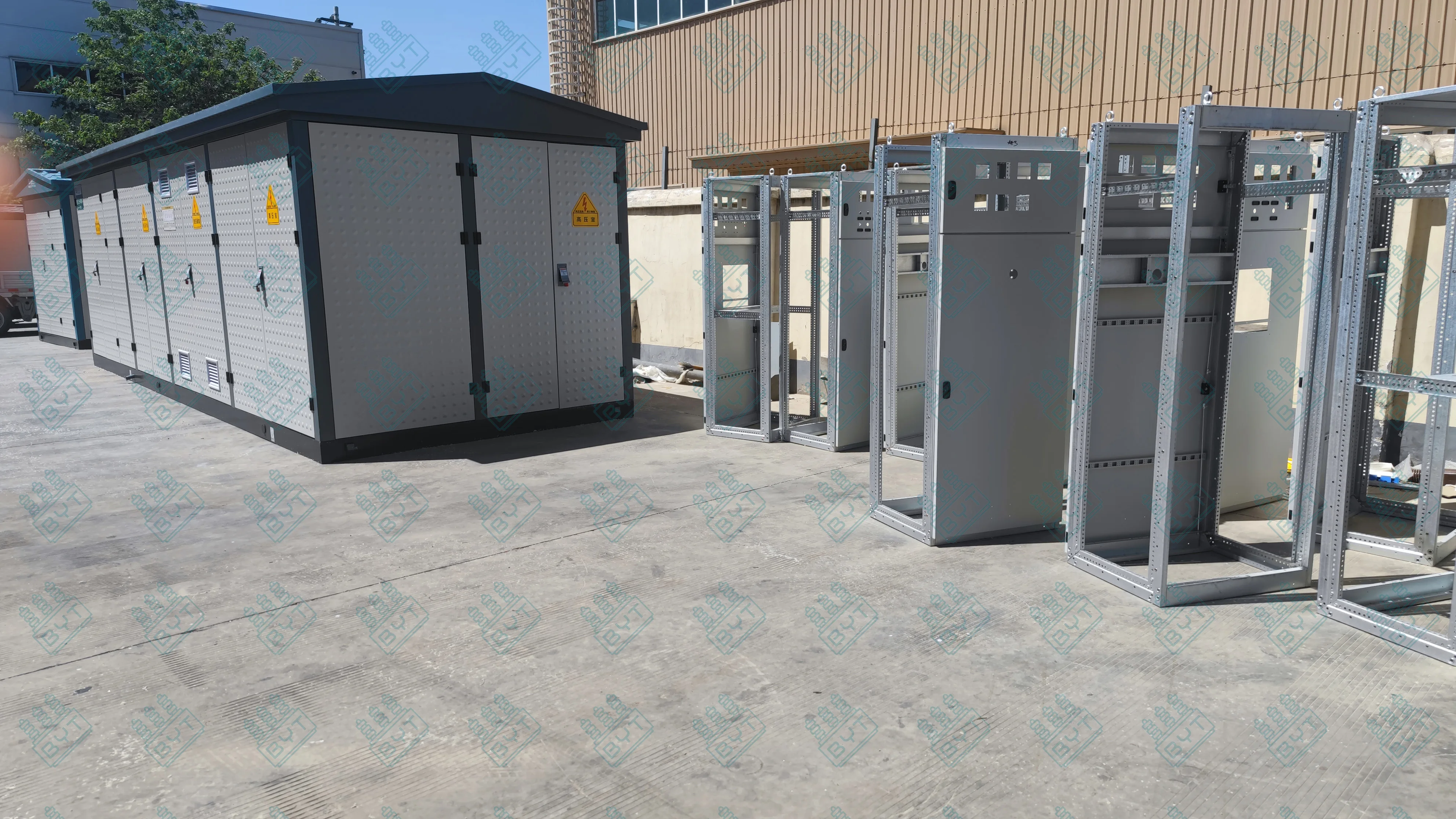 Compact Substation Cubicle Transformer 1000kva Three Phase 10kv Input ...