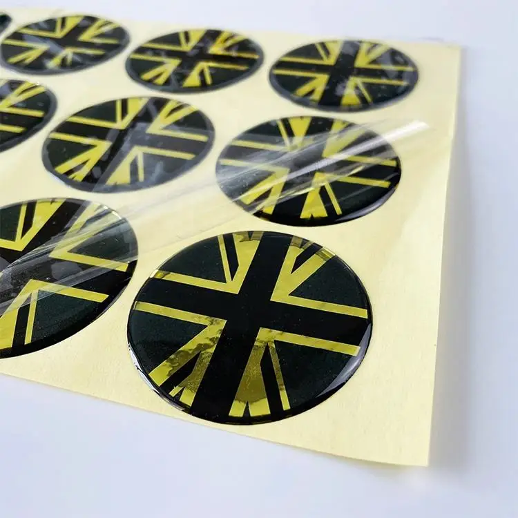 Custom Adhesive Business Logo Printing - Round Resin Epoxy Sticker