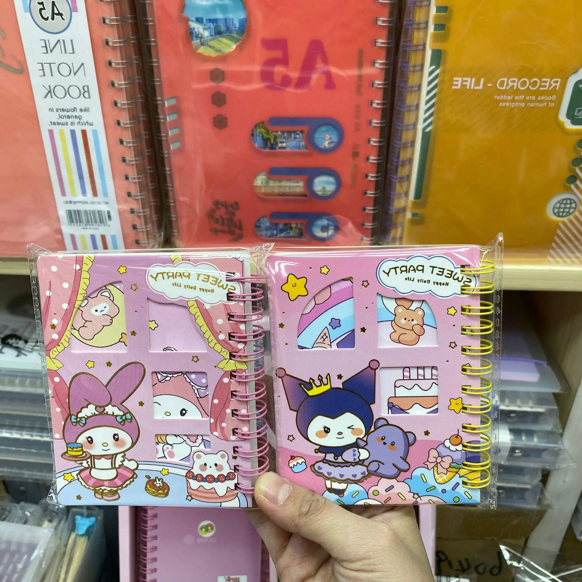 San-rio Kuromi Mymelody Cinnamoroll Notebook Cute Anime Coil Notebook ...