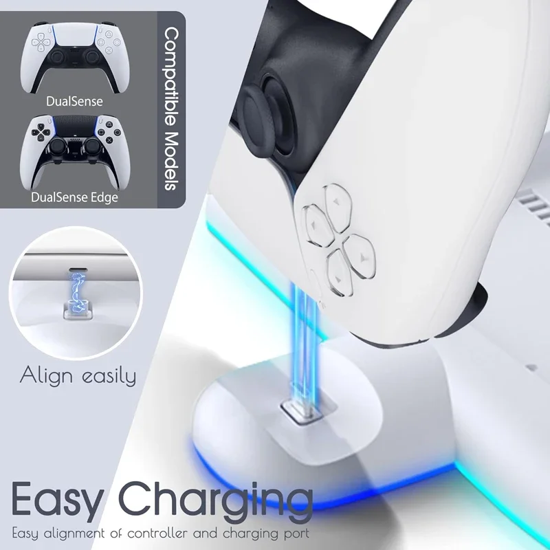 2024 Ps5 Slim Stand And Cooling Station With Rgb Led Lighting And Ps5 ...