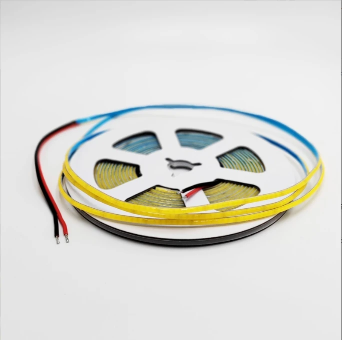 Ultra Narrow 3mm 12v 24v 384leds/m Cob Led Flexible Strip 3000k/4000k ...