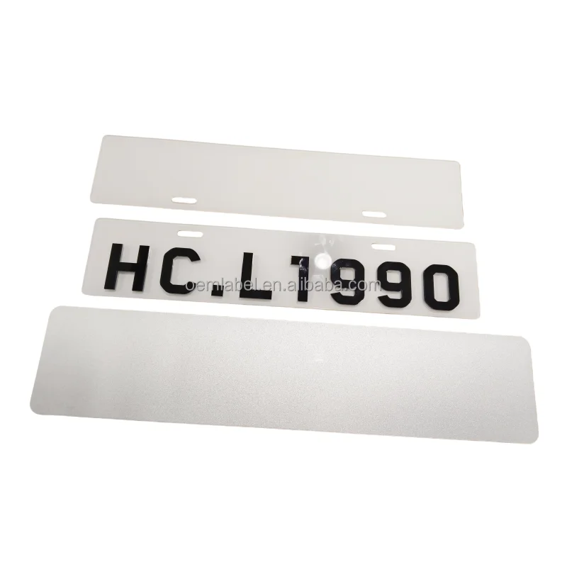 4d Black Laser Cut 3mm Acrylic Car Number Plate Letters / 3d Gel ...