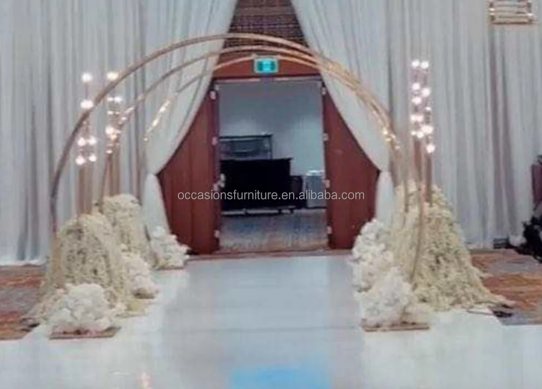 Stainless Steel Arch Walkway Gold Color| Alibaba.com