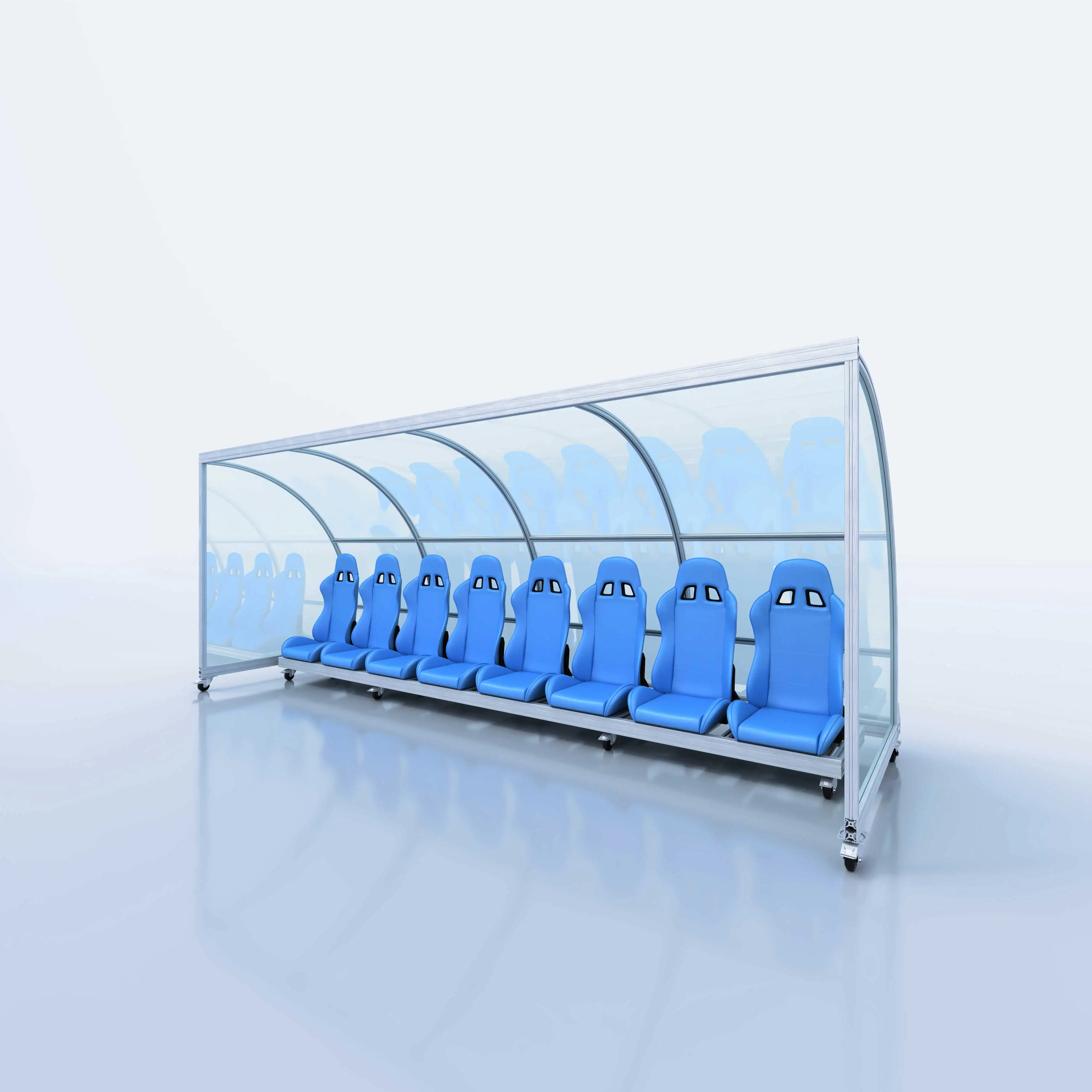 Stunity Football Stadium Player Shelter Bench Seats