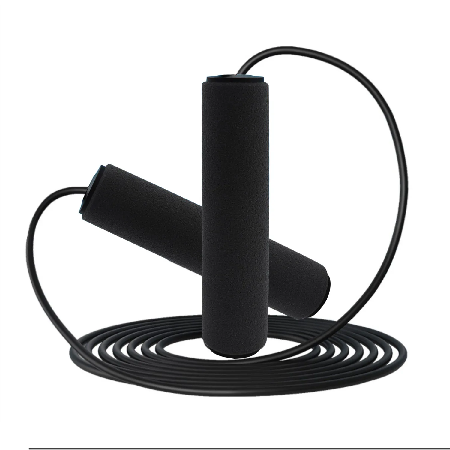 Outdoor Fitness Exercise Pvc Steel Wire Weighted Skipping Rope With Non ...