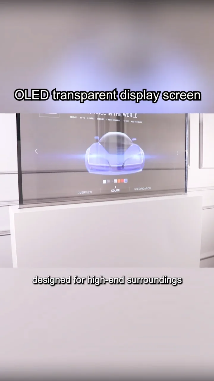 55inch High Transparent Oled Signage Display Toled Authentic Panel ...
