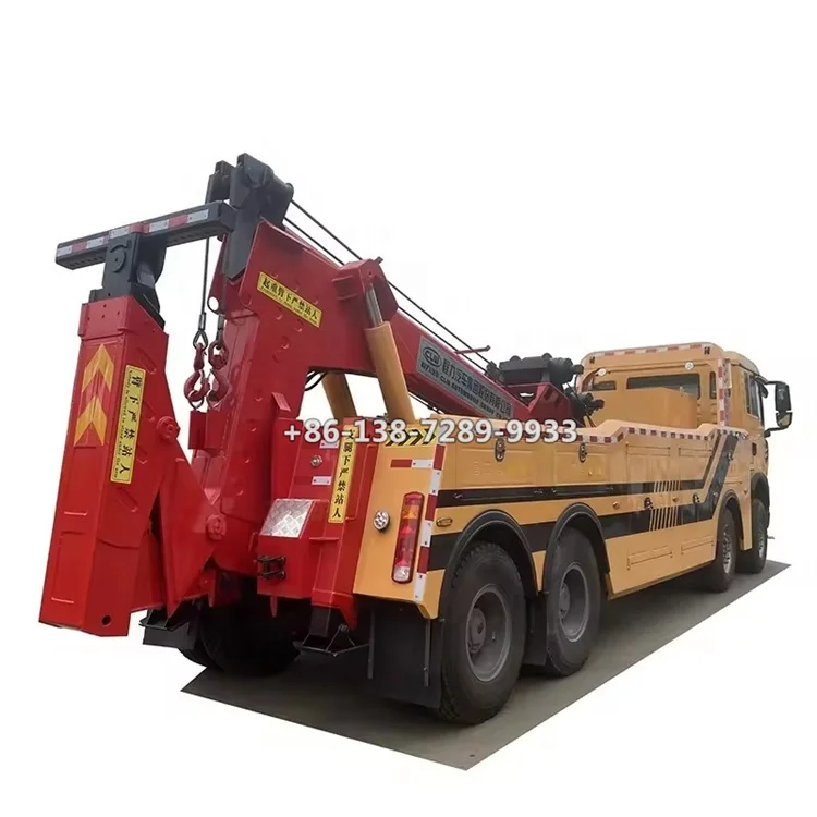 Shacman Heavy Duty Sliding Rotator Tow Truck Wrecker Mounted 25ton ...