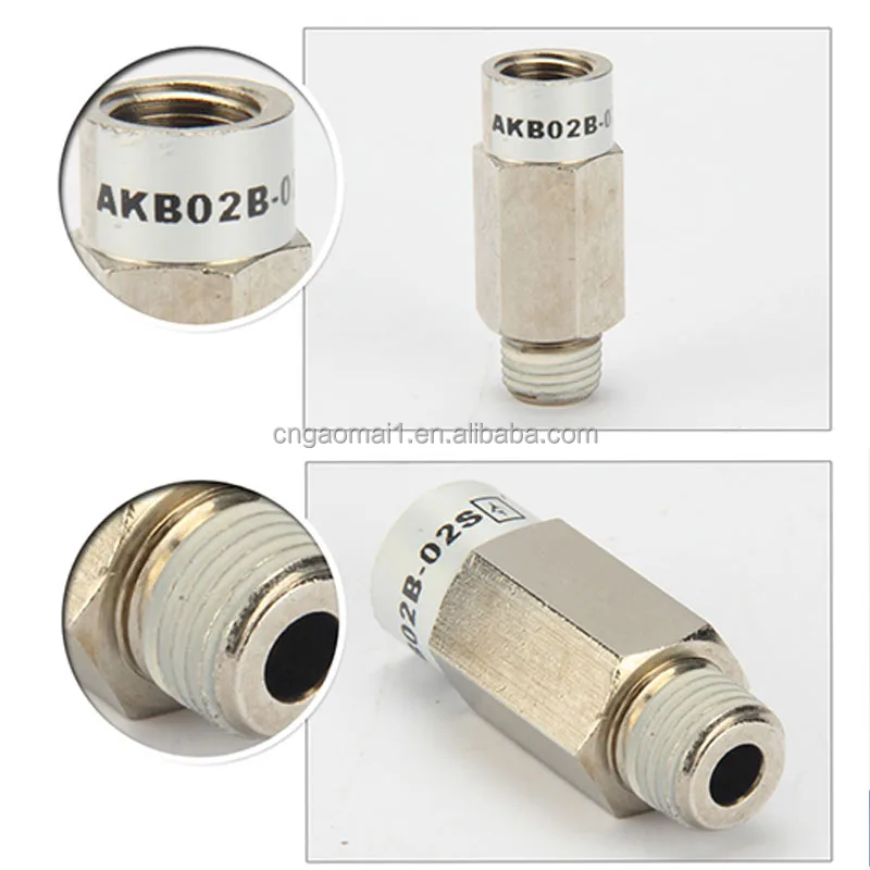 Check Valve AK Flow Control AKB Metal Bushing Type Male Female1/8 To1/2 ...