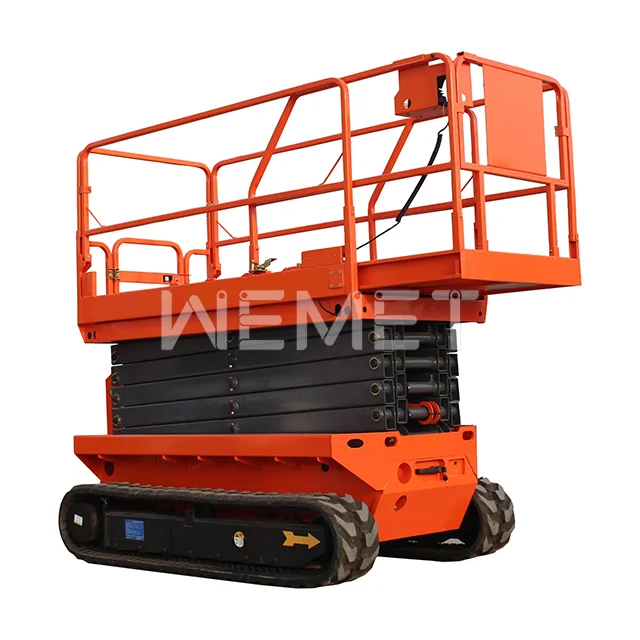 self propelled mobile electric all terrain scissors lift platform ...