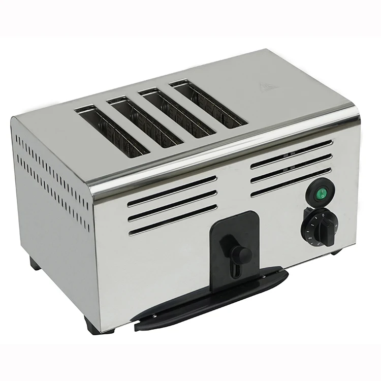Commercial Stainless Steel 4 Slice Slot Bread Toaster With Timer - Buy ...