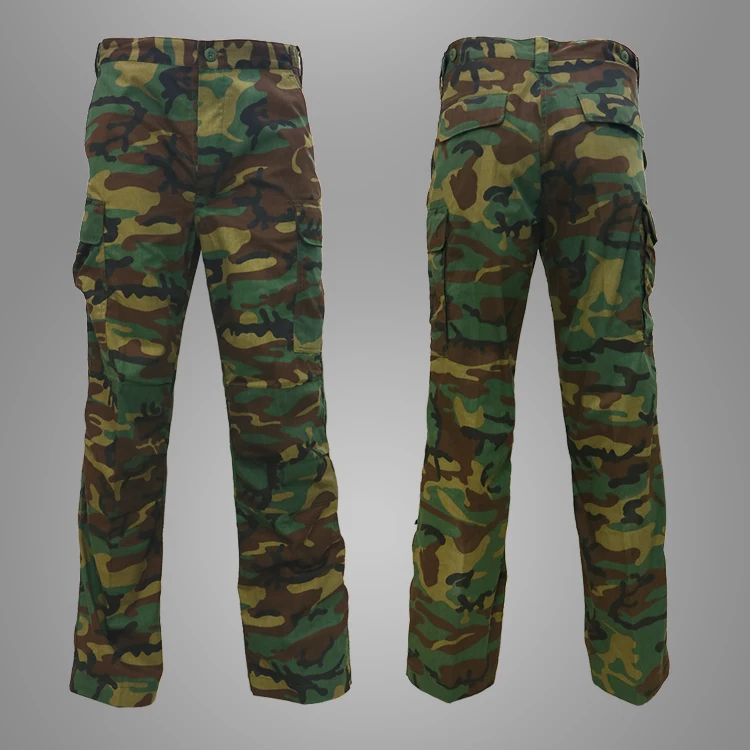 Woodland Camouflage Fabric for BDU Uniform - Durable & Stylish